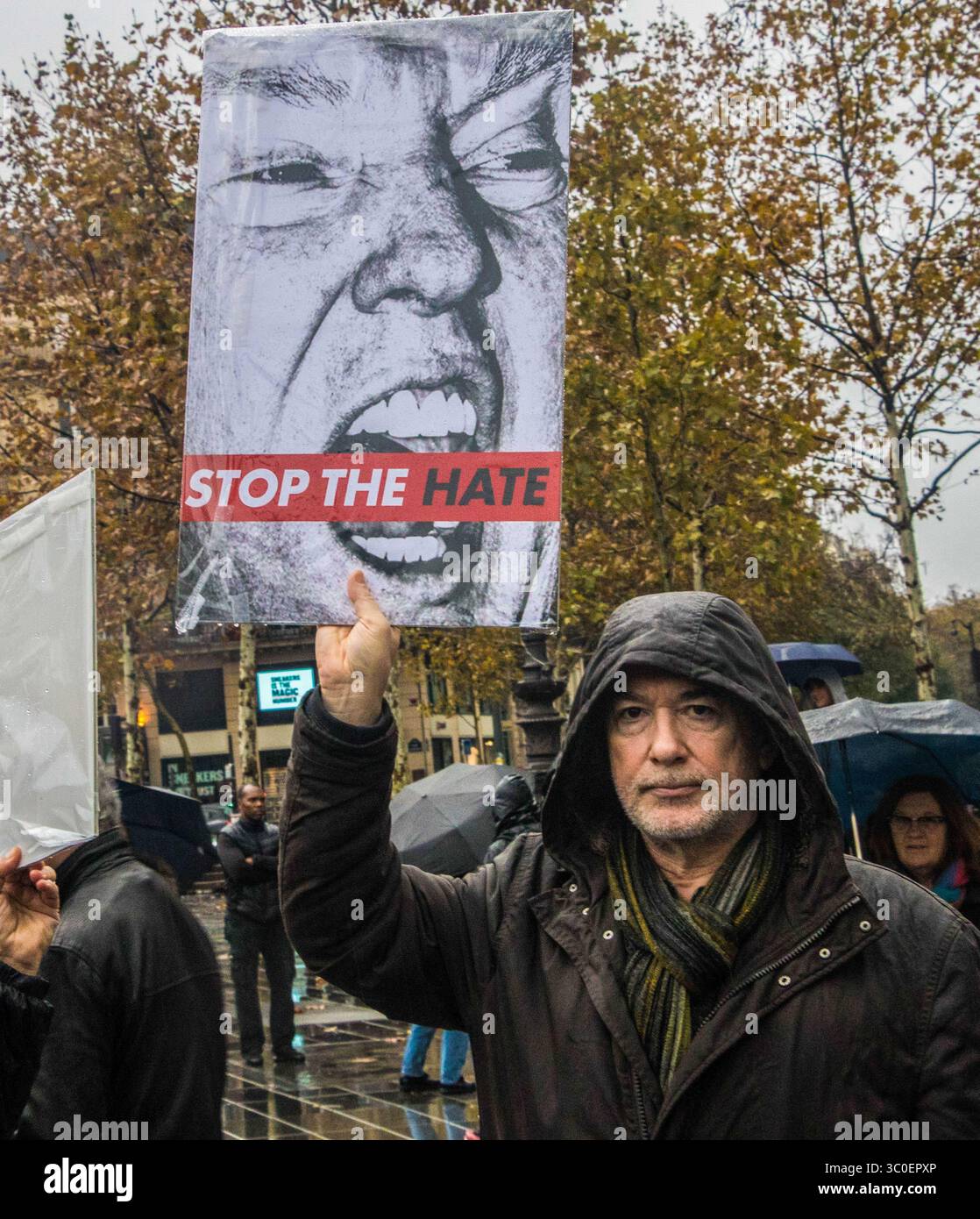 Nov 11, 2018 - Paris, France - Thousands gather at Republique Square in ...