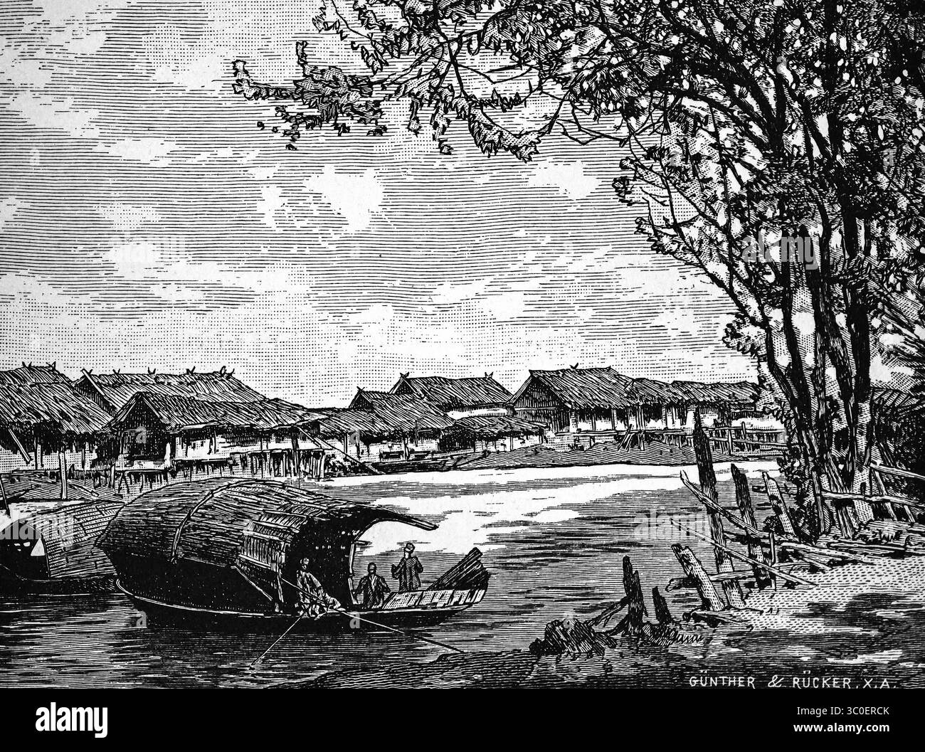 Thai typical boat Black and White Stock Photos & Images - Alamy