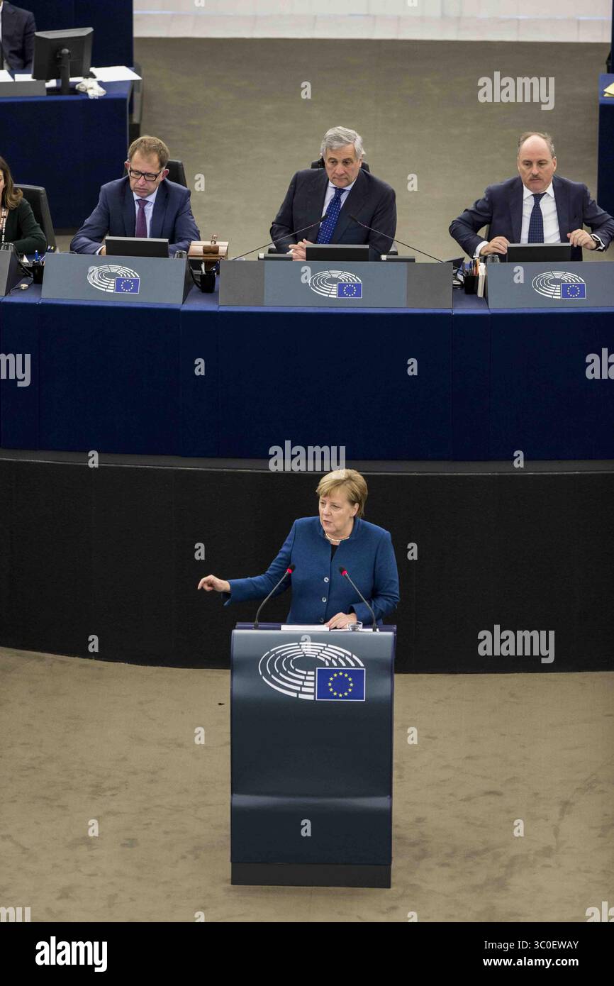 November 13, 2018 - German Chancellor Angela Merkel arrives to debate ...