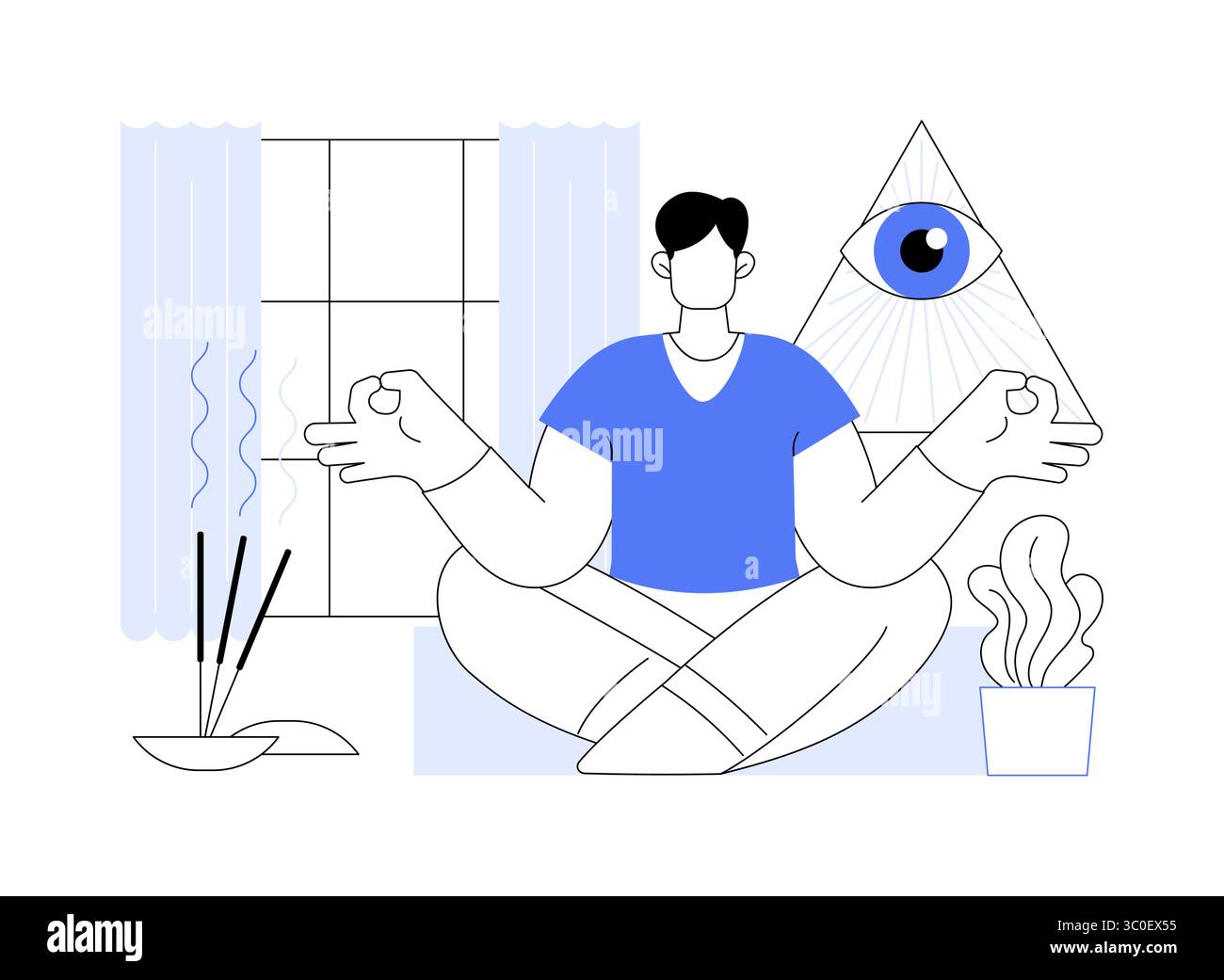 Stress control isolated cartoon vector illustrations Stock Vector Image ...