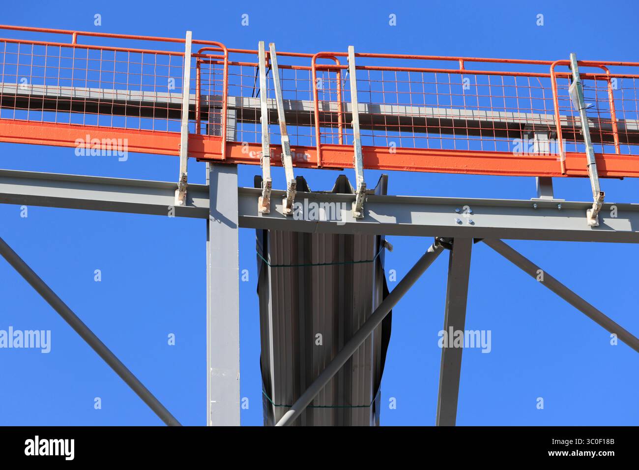 Radcliffe civic hub steel skeleton frame and metal decking sheets ready ...