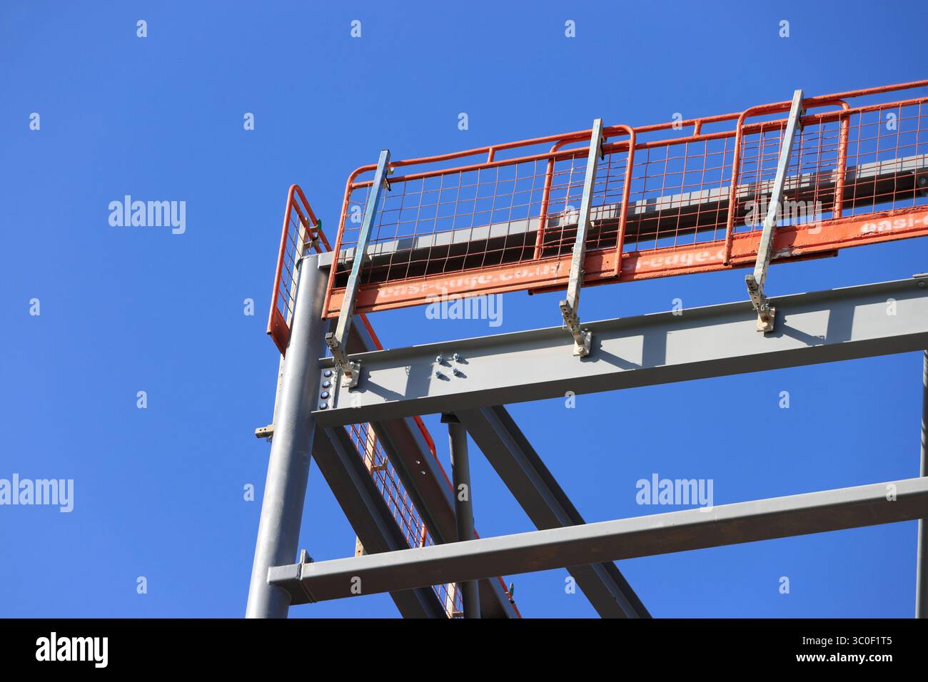 Radcliffe civic hub steel skeleton frame and metal decking sheets ready ...
