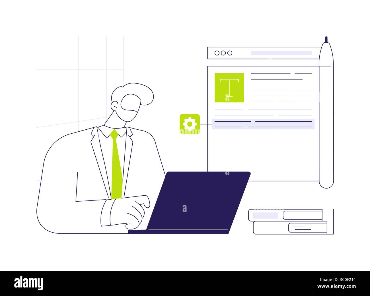 Text editor abstract concept vector illustration Stock Vector Image ...