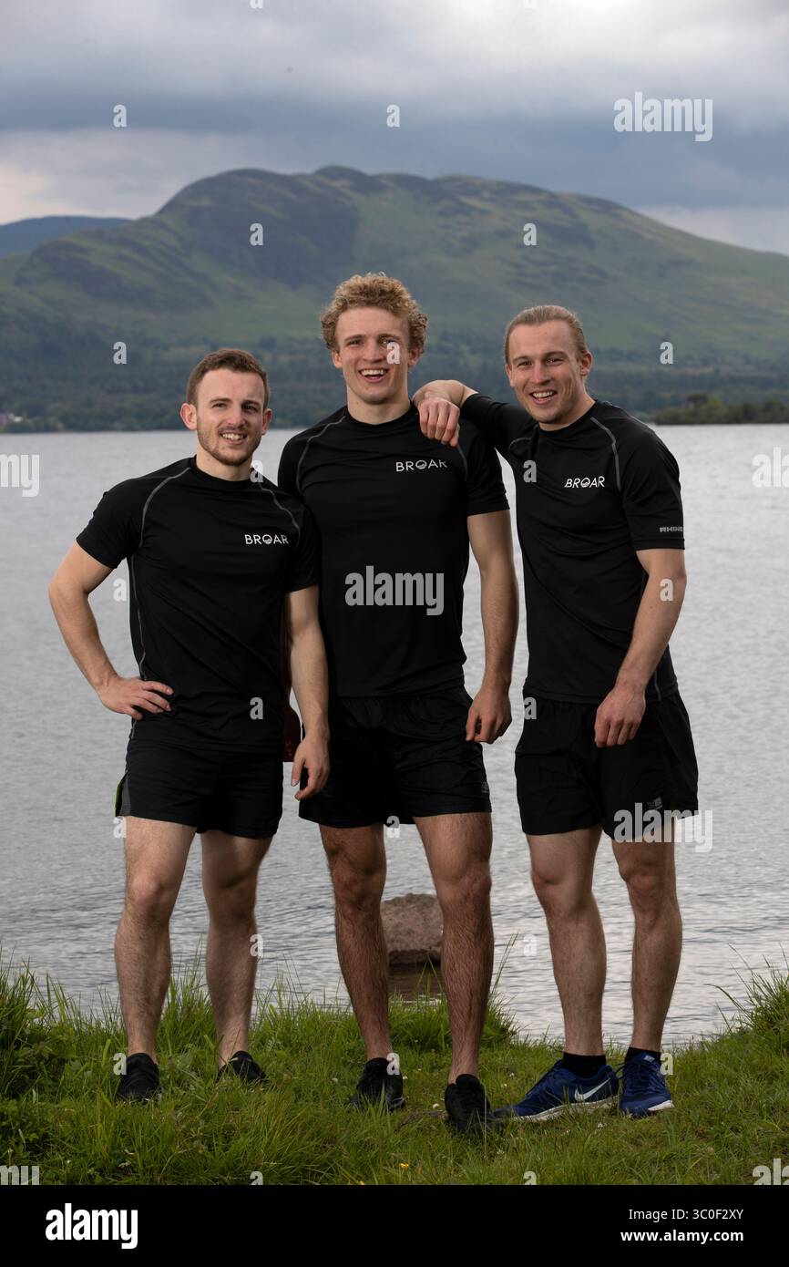 File photo dated 16/06/19 of brothers (from left) Ewan, Lachlan, and ...