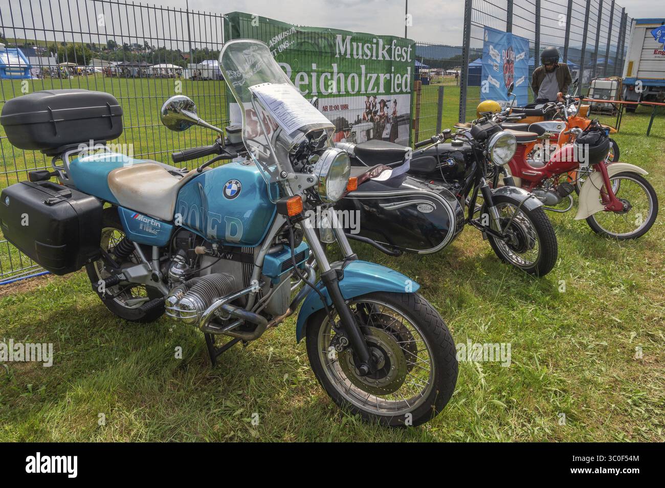 Oldtimer meeting, motorbike BMW R 100 Martin, in Durach, Allgaeu ...