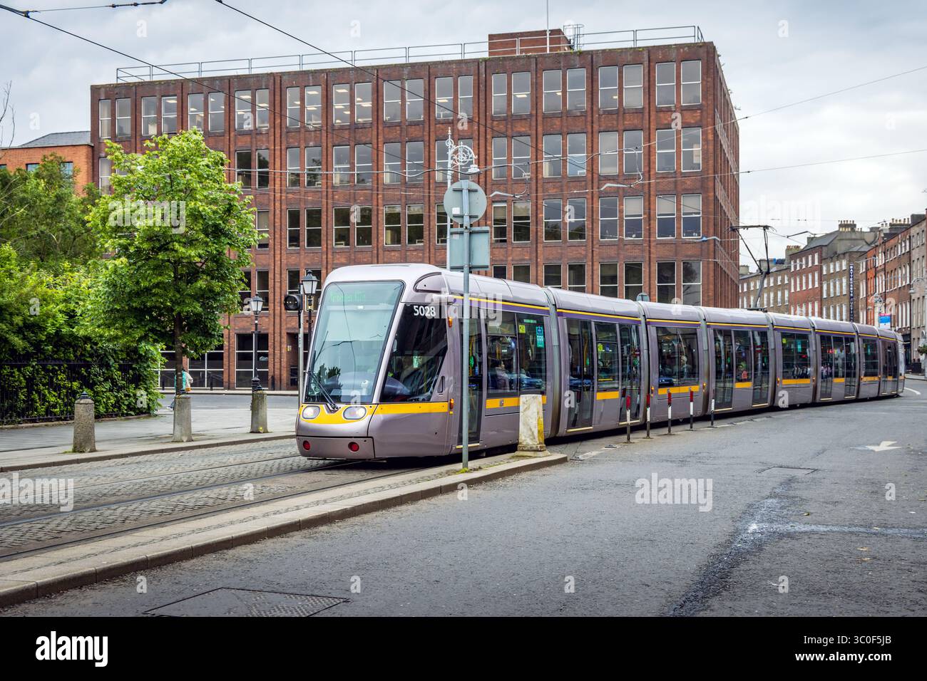 The modern Dublin tram train know as the Luas, Ireland Stock Photo - Alamy