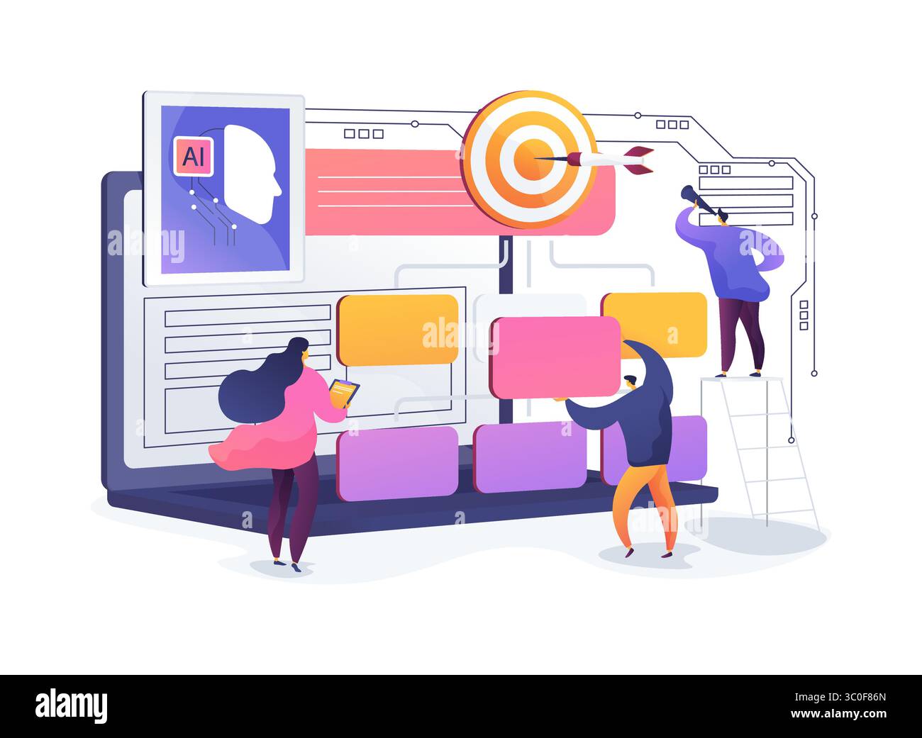 Collaborative Goal-Setting Tools abstract concept vector illustration ...