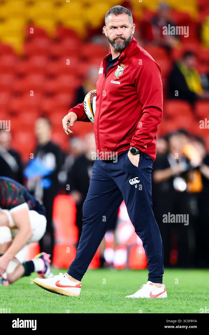 Brisbane,Australia,19,July,2025 British & Irish Lions' Head Coach - Andy Farrell Australia ...
