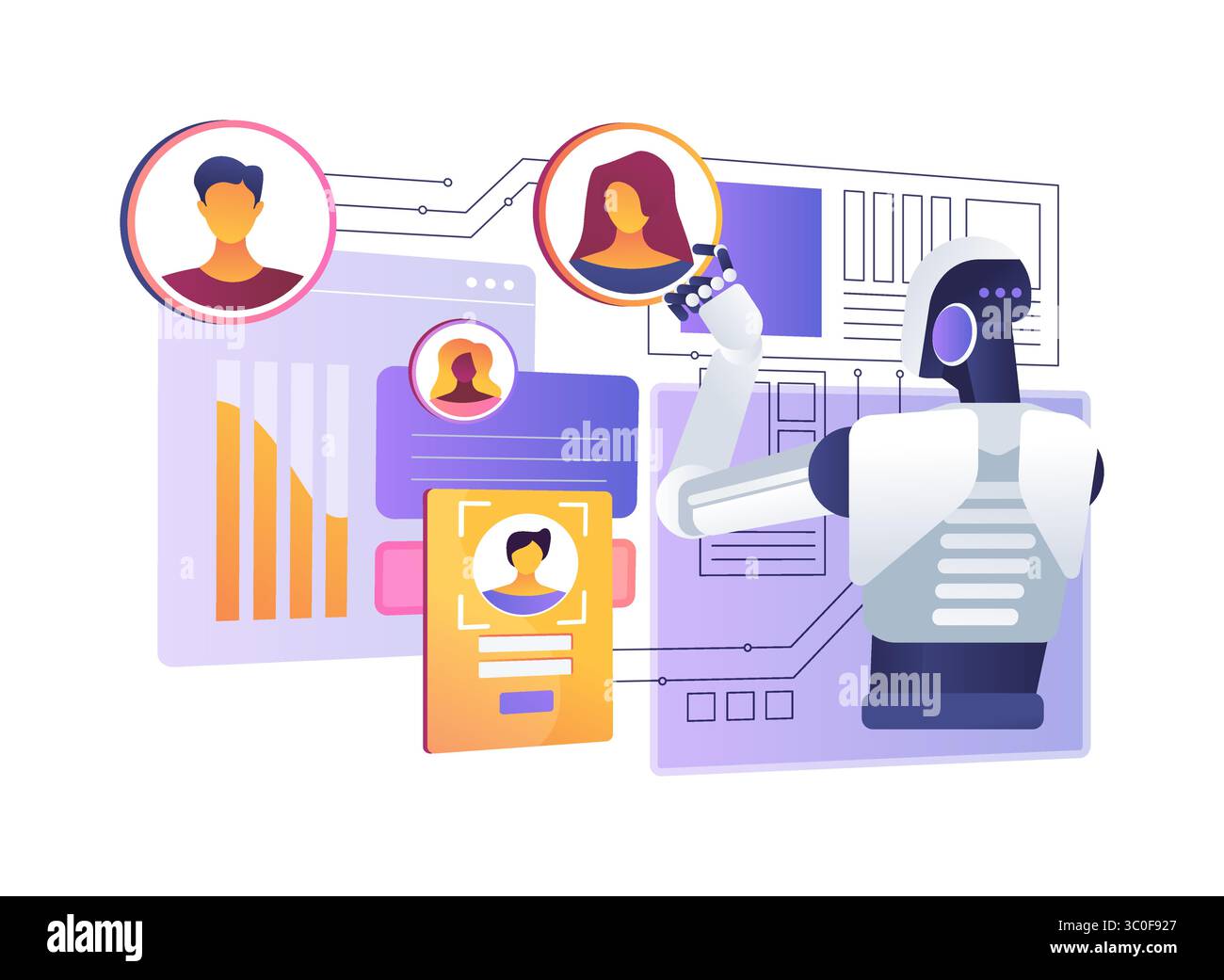 AI-Driven Succession Planning Tools abstract concept vector ...