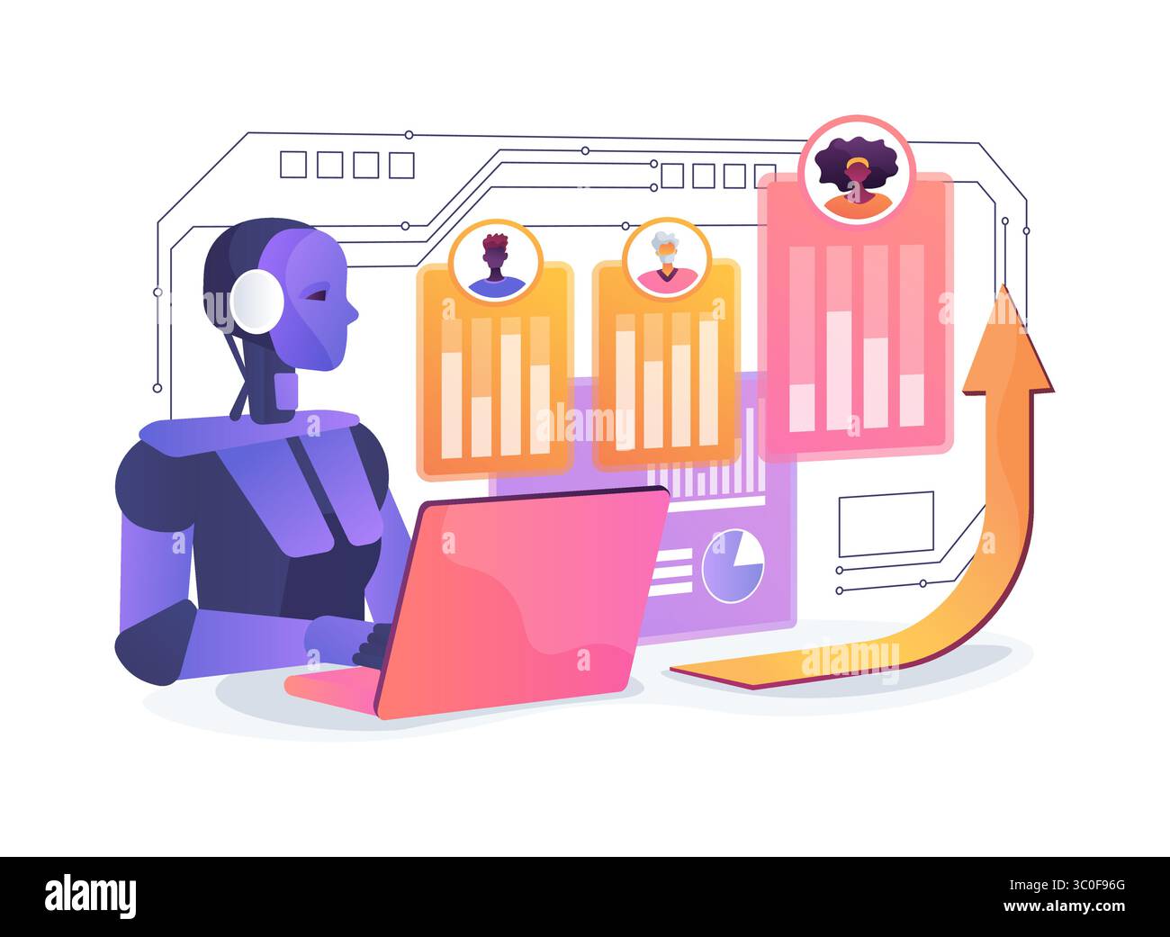 Leadership Analytics Dashboards abstract concept vector illustration ...