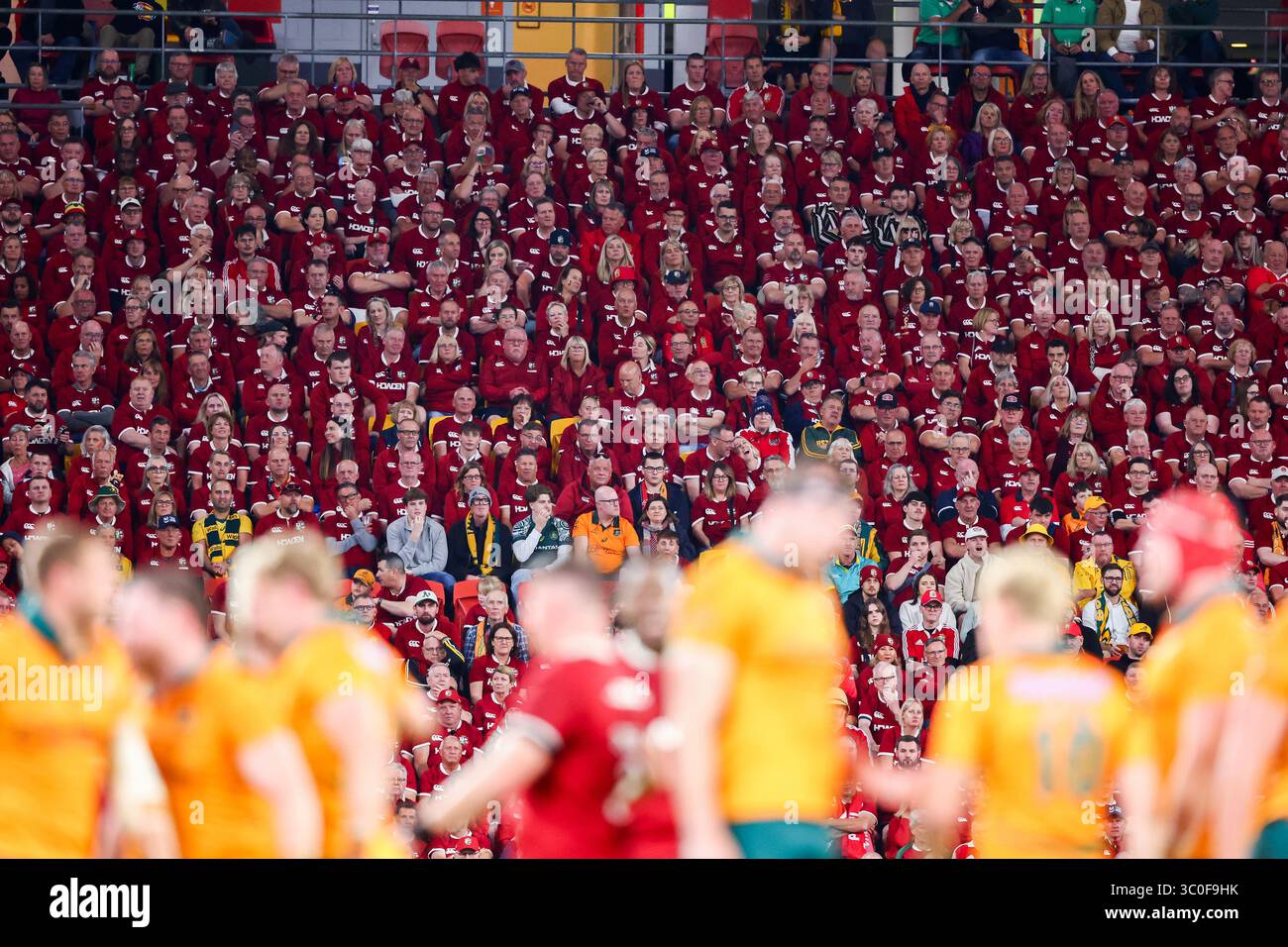 Brisbane,Australia,19,July,2025 Lions' supporters / fans - sea of red ...
