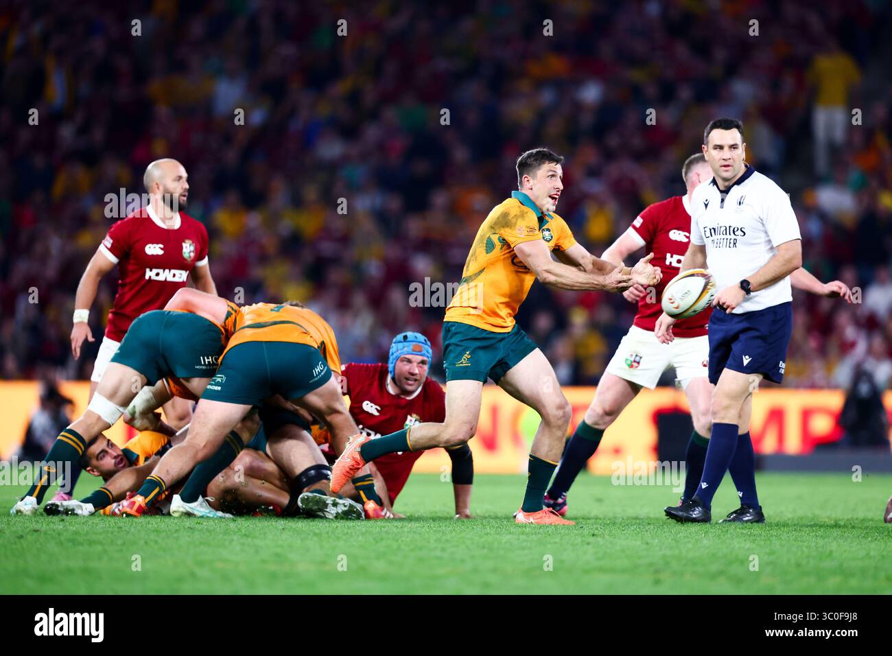 Brisbane,Australia,19,July,2025 Jake Gordon of Australia Wallabies ...
