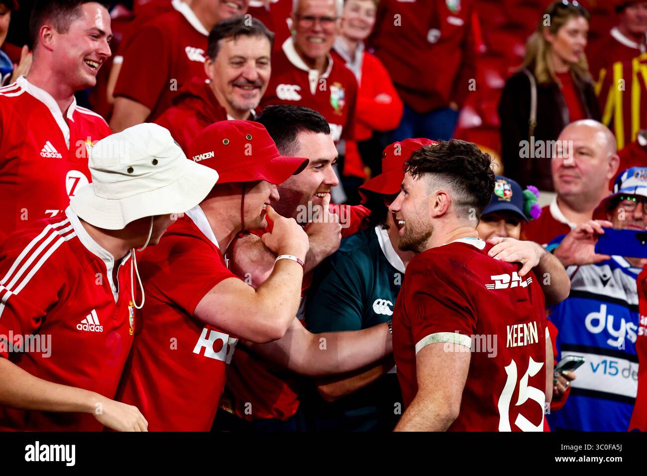 Brisbane,Australia,19,July,2025 Happy Lions' supporters / fans with ...