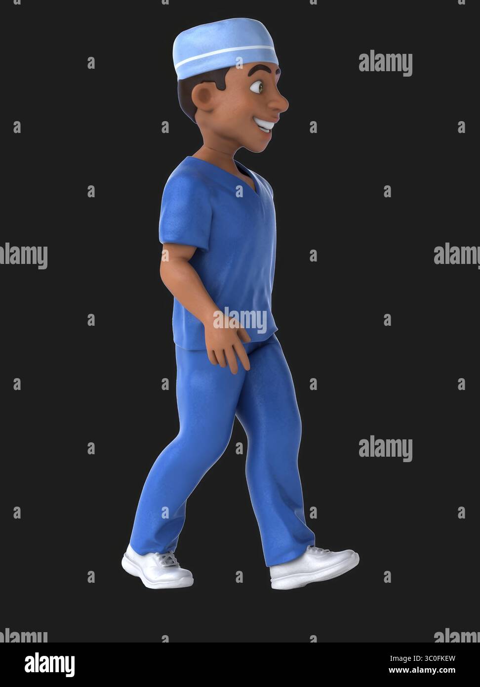 Fun 3D Cartoon Scrubs Animation Stock Photo - Alamy