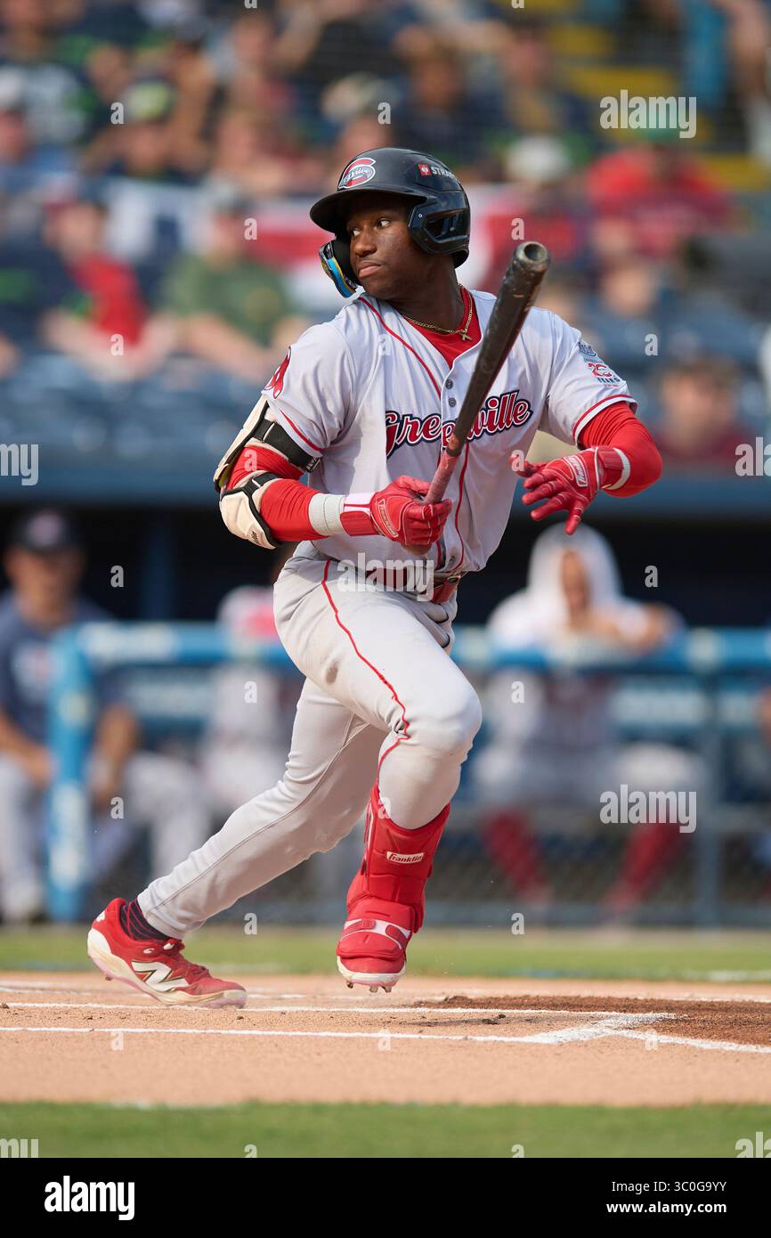 Greenville Drive Nelly Taylor (1) at bat during a game against the ...