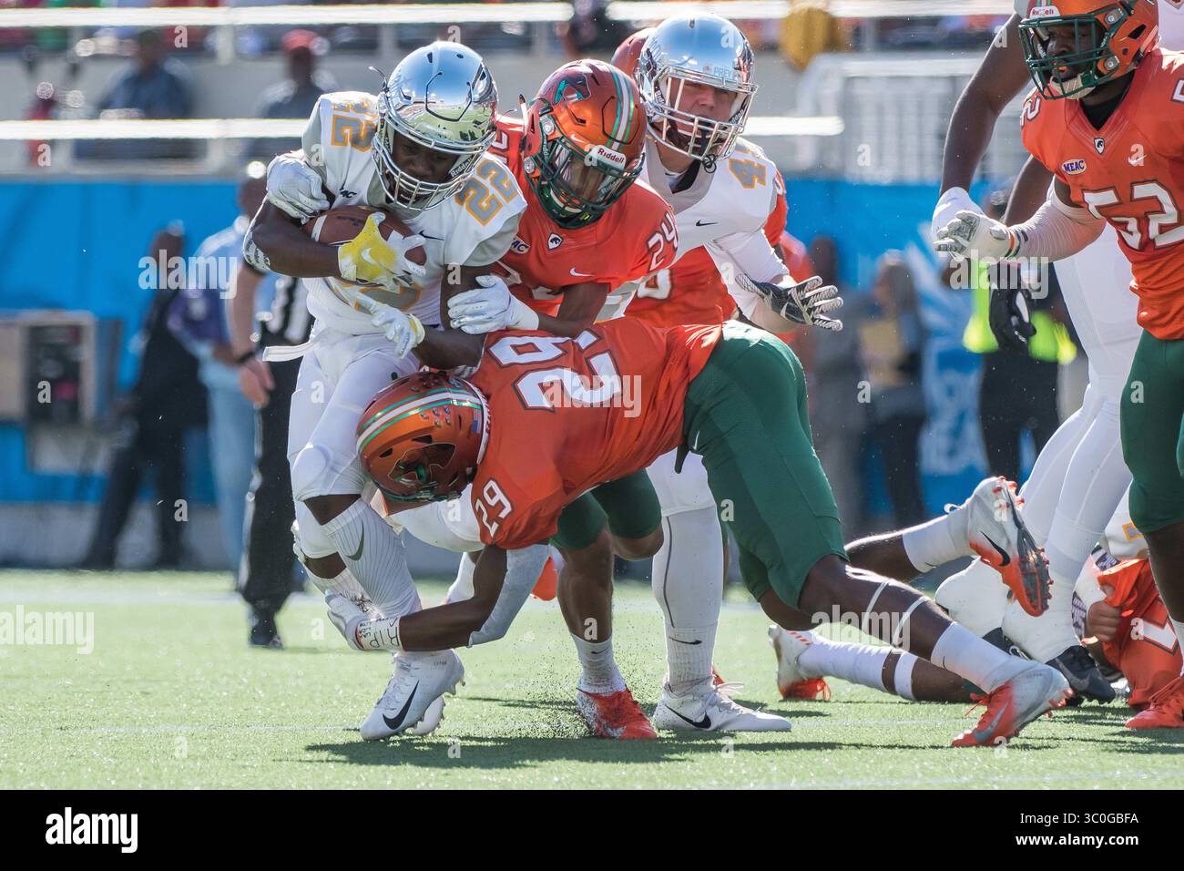 November 17, 2018 - Orlando, FL, U.S: Bethune Cookman Wildcats wide ...