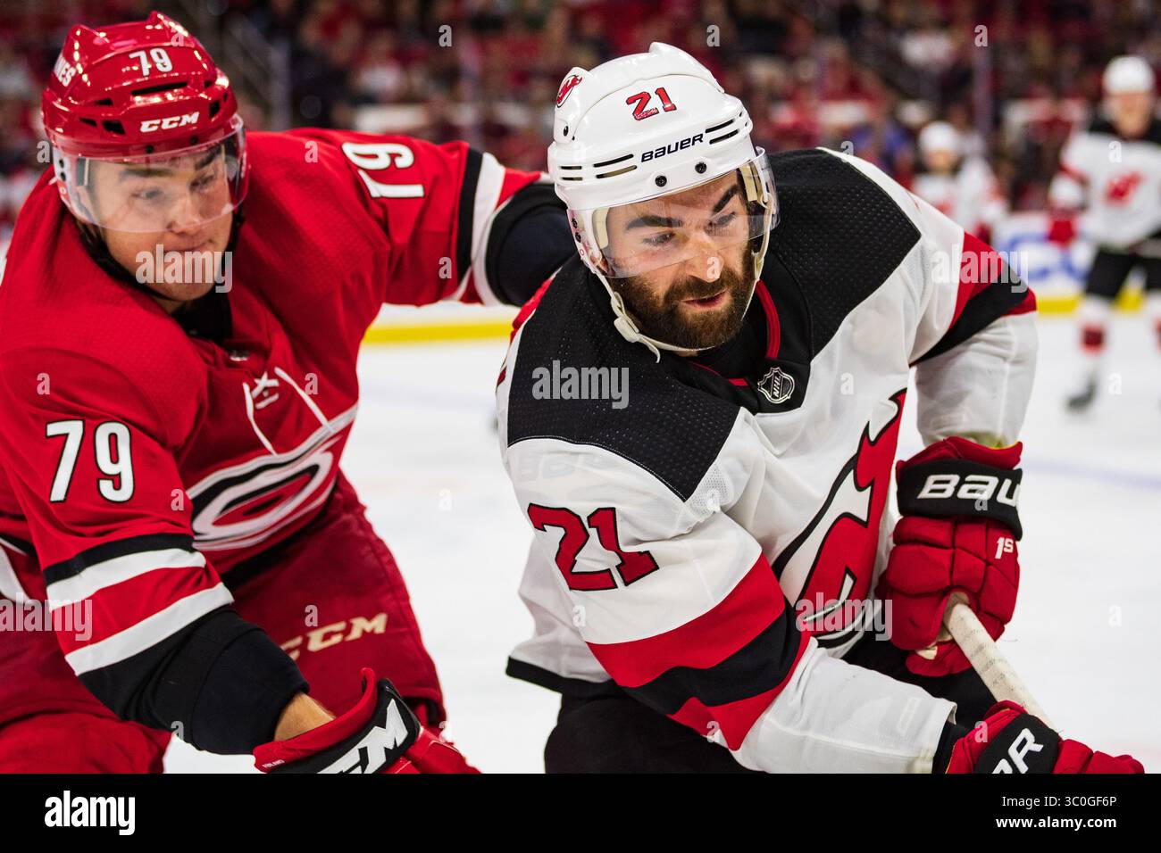 New Jersey Devils right wing Kyle Palmieri (21) during the NHL game ...