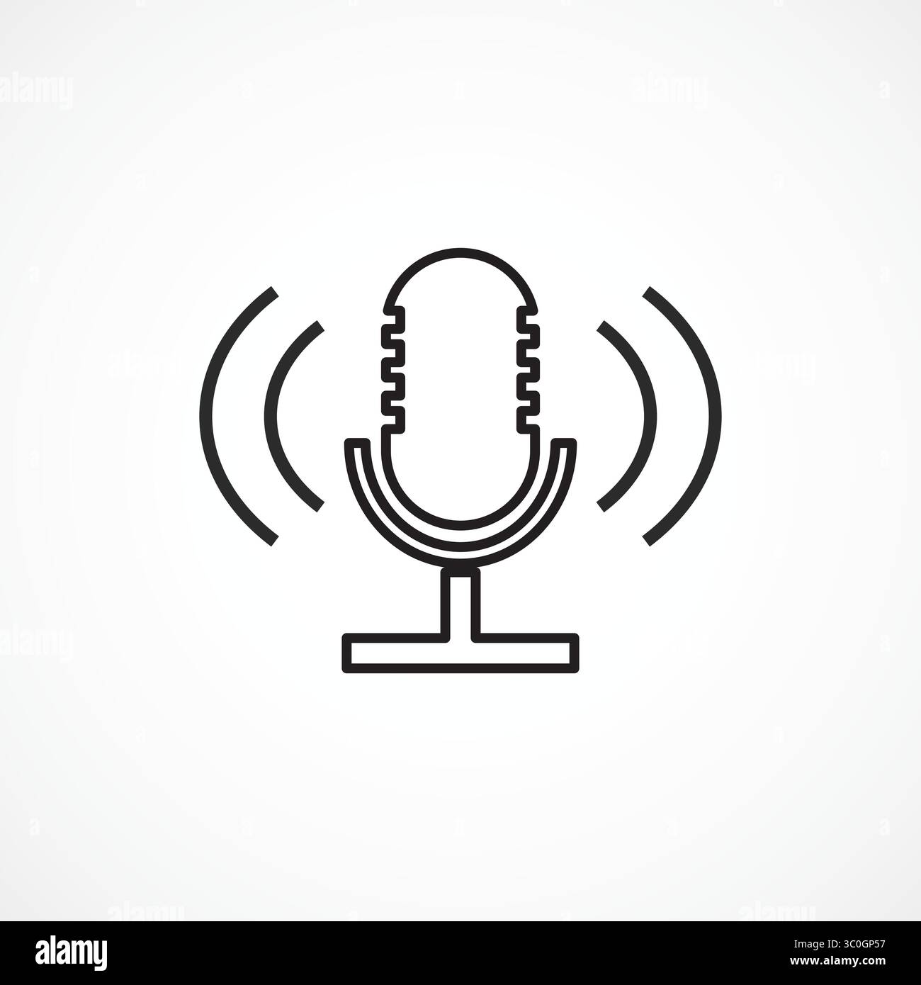 Voice recognition icon logo Stock Vector Images - Alamy