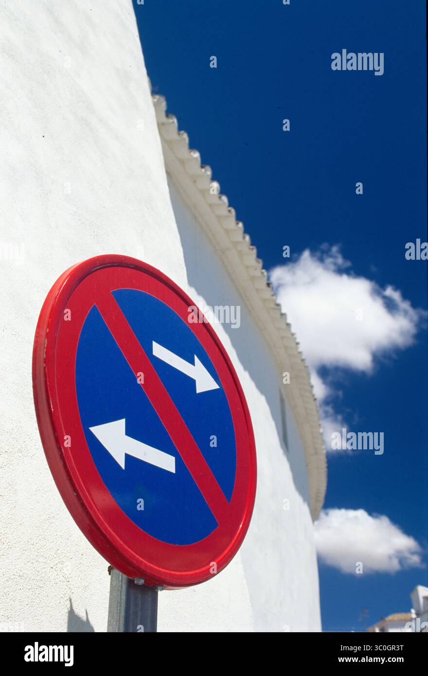 Spanish road sign, 2001 Stock Photo - Alamy