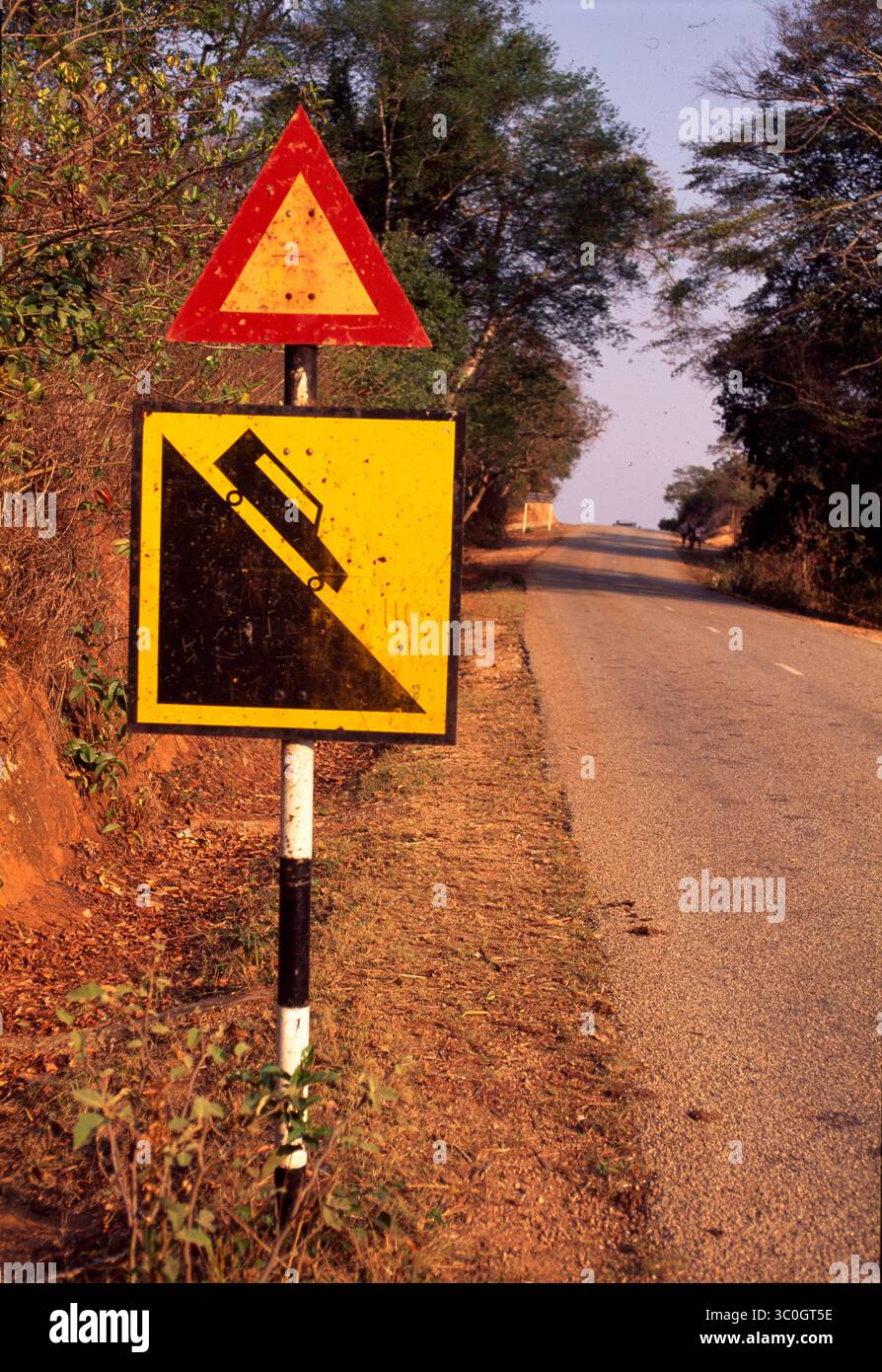 African road sign, 1996 Stock Photo - Alamy