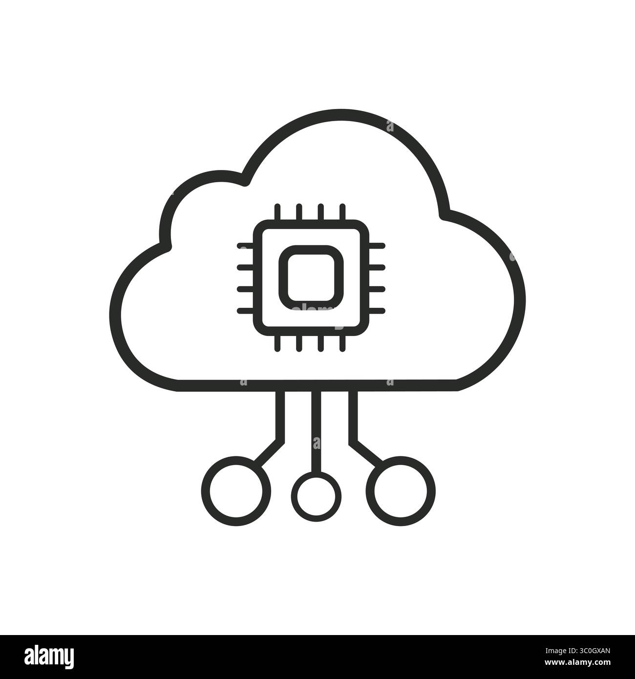 Isolated ai chip design Stock Vector Images - Alamy