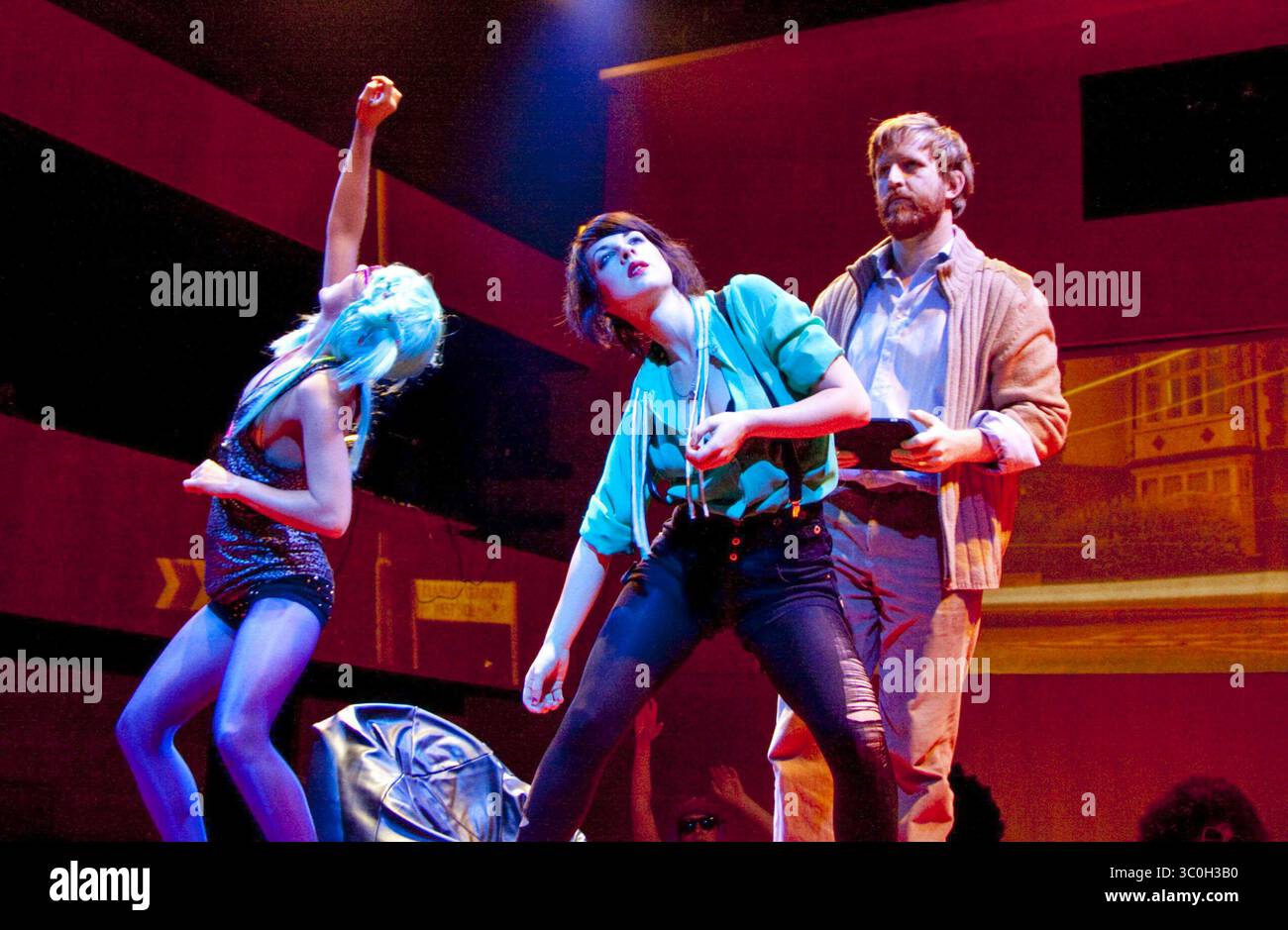 Jessica Raine (Jasmine), Tom Goodman-Hill (Colin) with dancers in ...