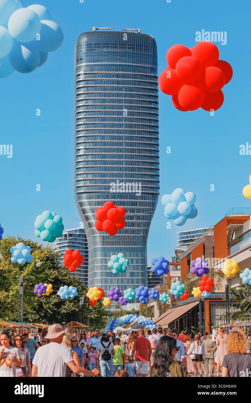 1 June 2025, Belgrade, Serbia: Colorful balloon festival in front of ...