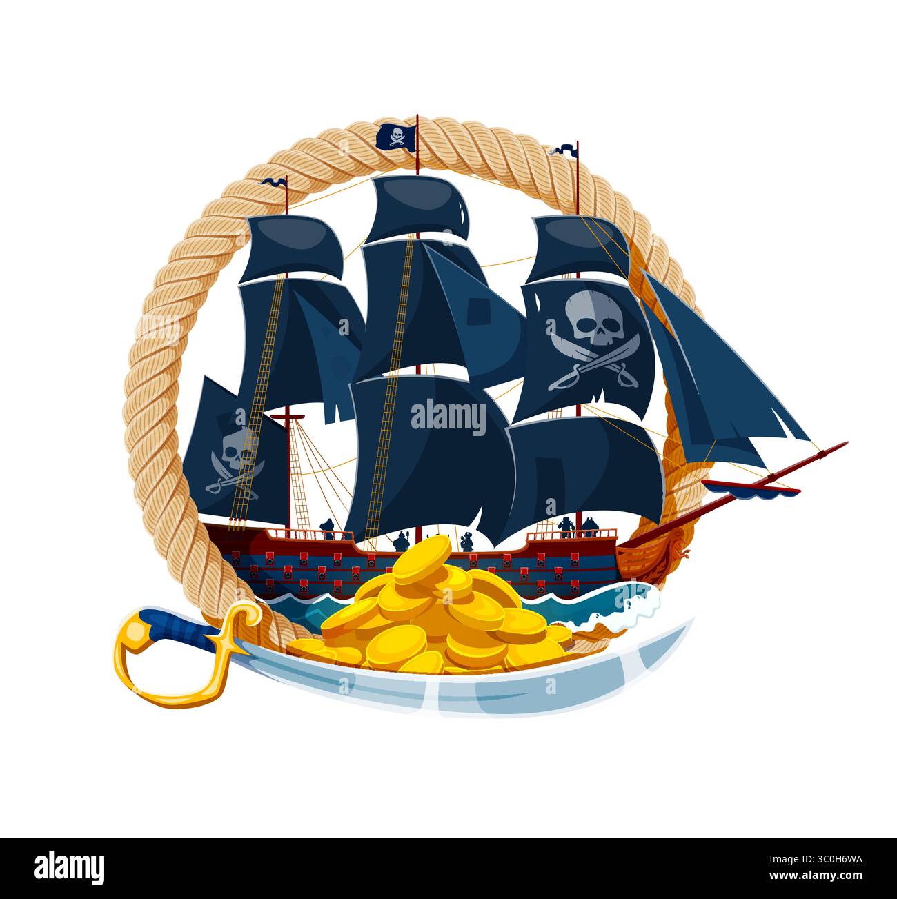 Cruise ship in golden Cut Out Stock Images & Pictures - Alamy