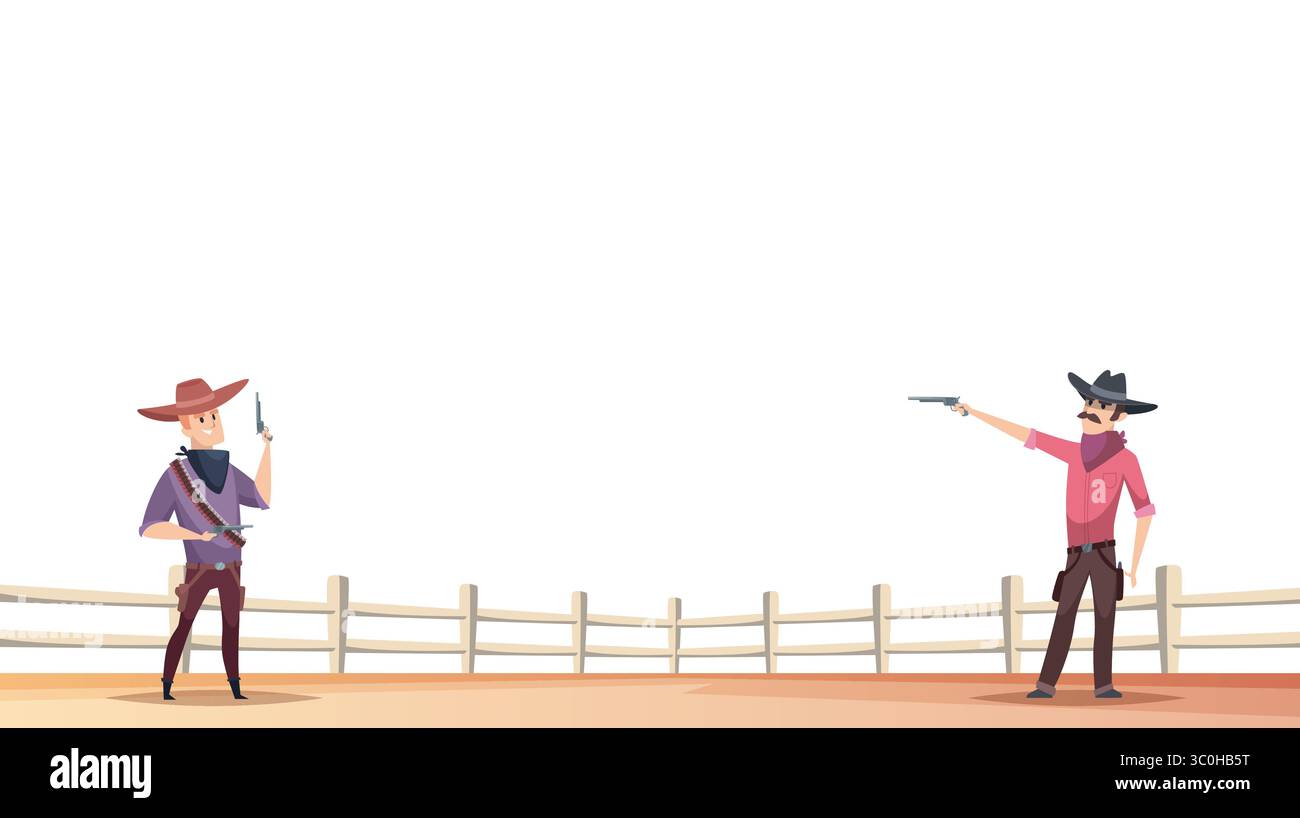 Cowboy duel hi-res stock photography and images - Alamy