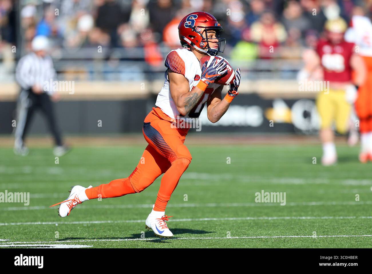 November 24, 2018; Chestnut Hill, MA, USA; Syracuse Orange wide ...