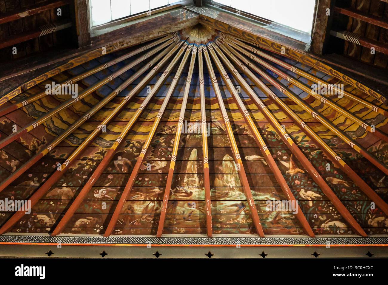 beautiful ceiling in Kilkenny castle Stock Photo - Alamy