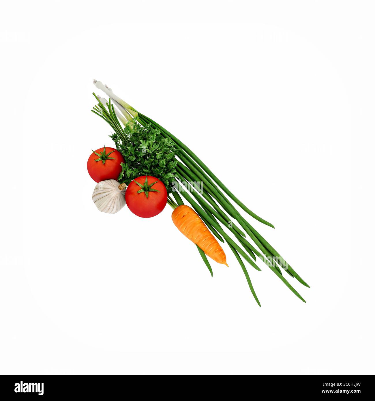 Set realistic vegetables Cut Out Stock Images & Pictures - Alamy