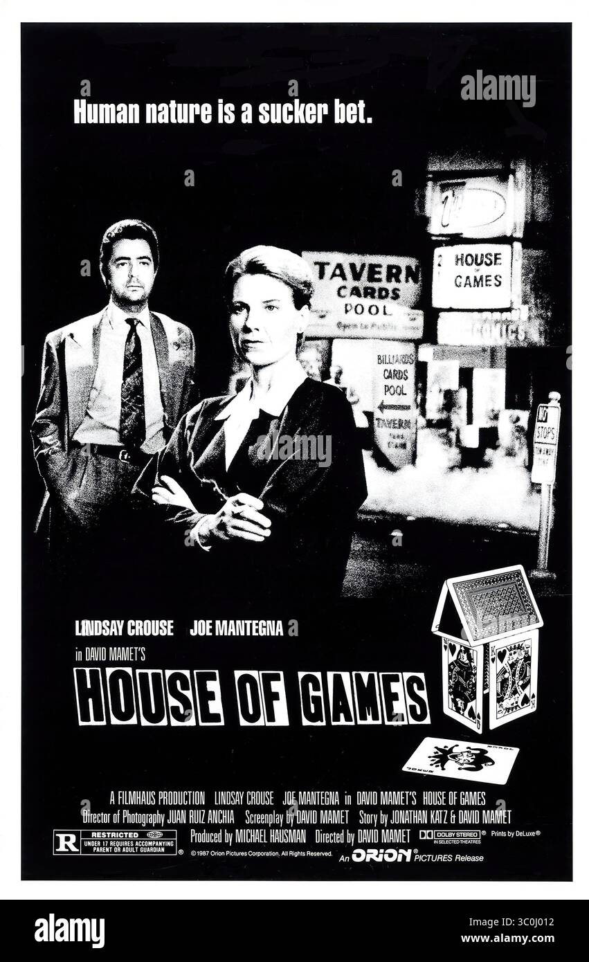HOUSE OF GAMES (1987), directed by DAVID MAMET. Credit: ORION PICTURES ...