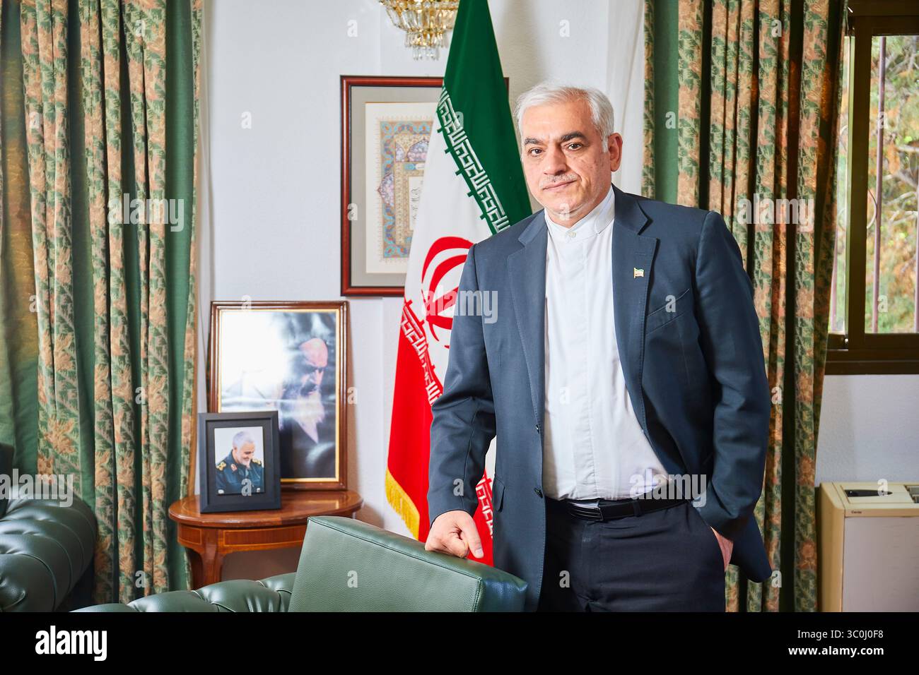 Madrid, June 16, 2025. Embassy of the Islamic Republic of Iran. Posed ...