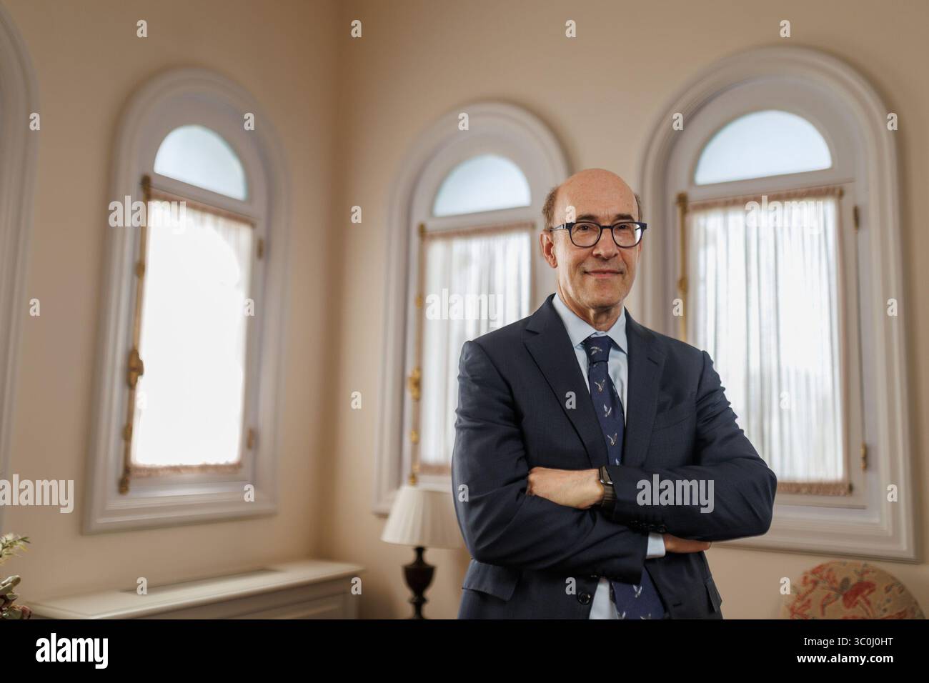 Madrid, June 9, 2025. Interview with economist Kenneth F. Rogoff. Photo ...