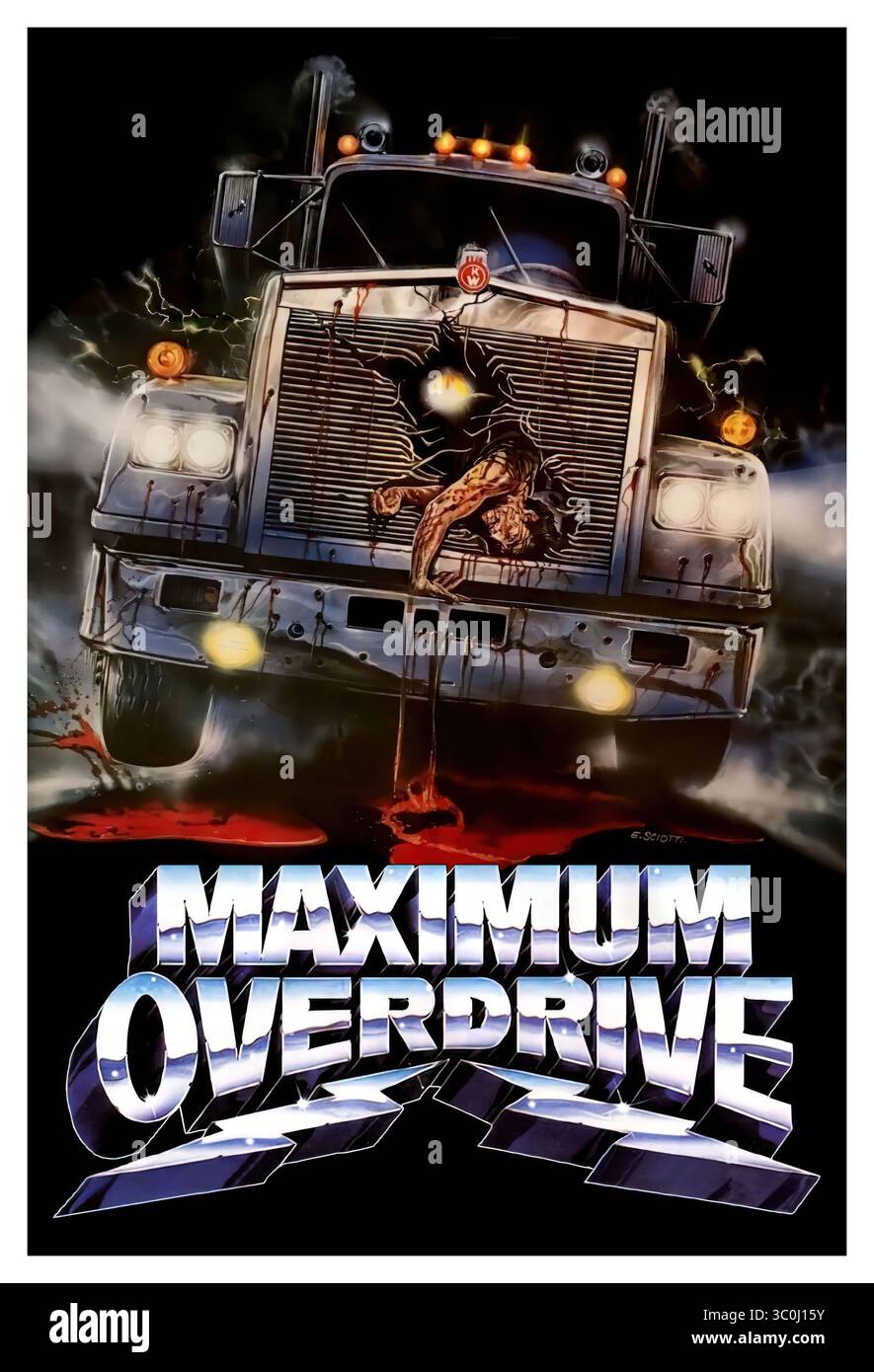 MAXIMUM OVERDRIVE (1986), directed by STEPHEN KING. Credit: DE ...