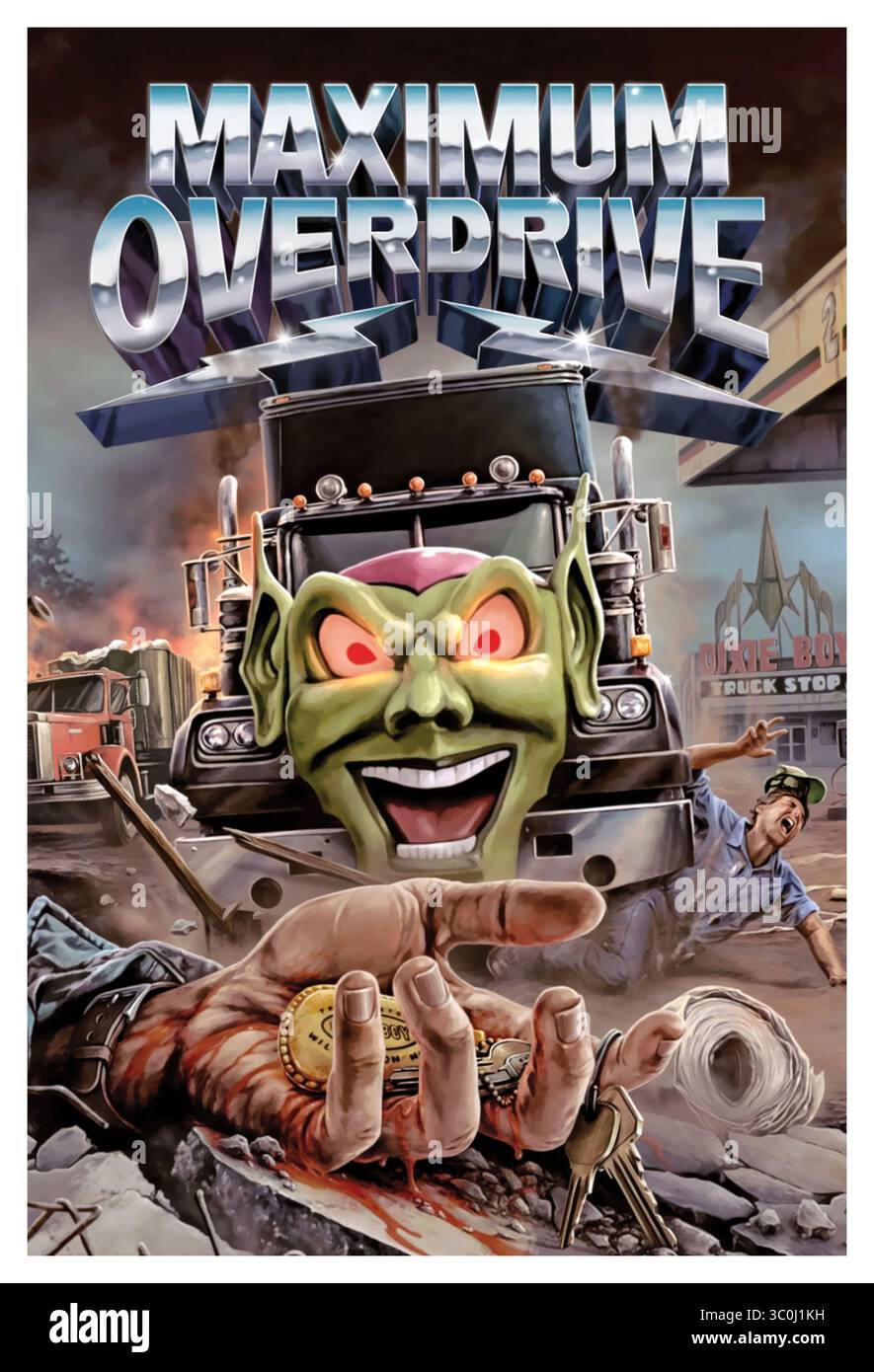 MAXIMUM OVERDRIVE (1986), directed by STEPHEN KING. Credit: DE ...
