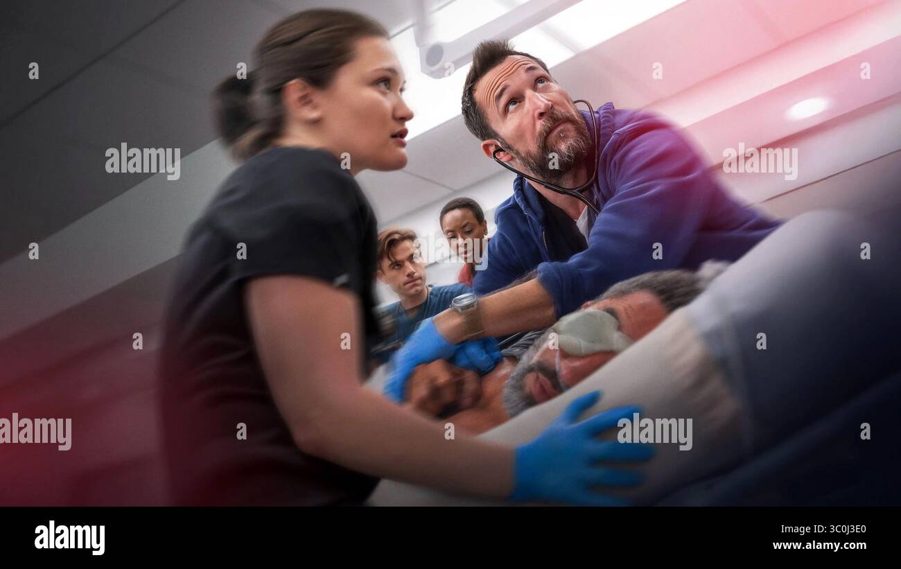 NOAH WYLE and ISA BRIONES in THE PITT (2025), directed by JOHN CAMERON ...