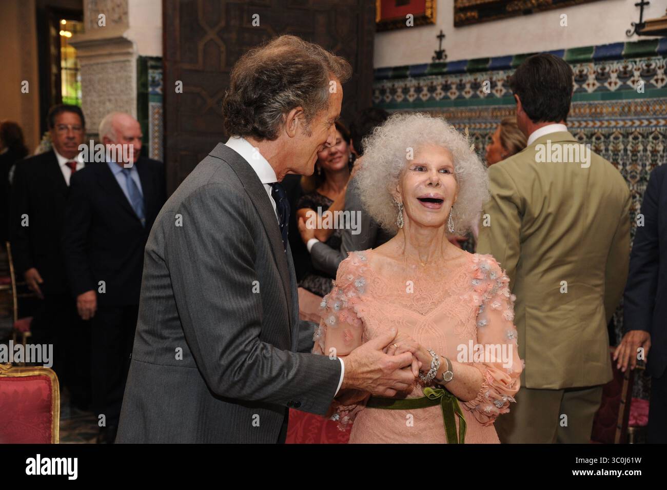 Duchess of Alba and Alfonso Diez wedding at Palacio de Duenas in ...