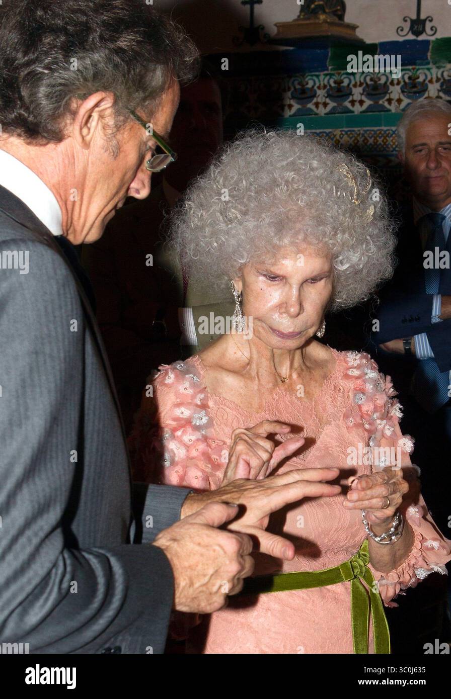Duchess of Alba and Alfonso Diez wedding at Palacio de Duenas in ...