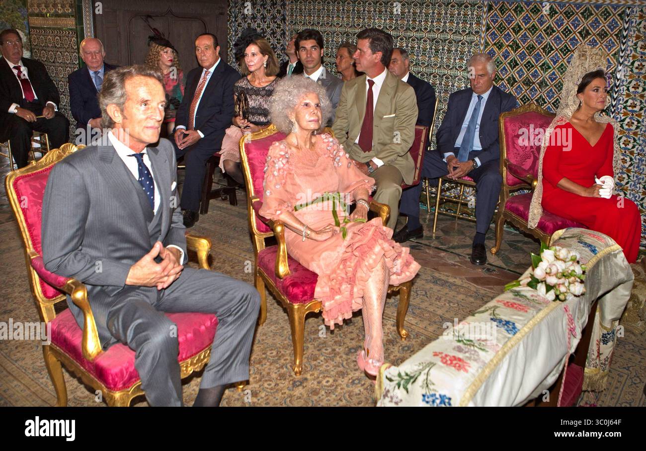 Duchess of Alba and Alfonso Diez wedding at Palacio de Duenas in ...