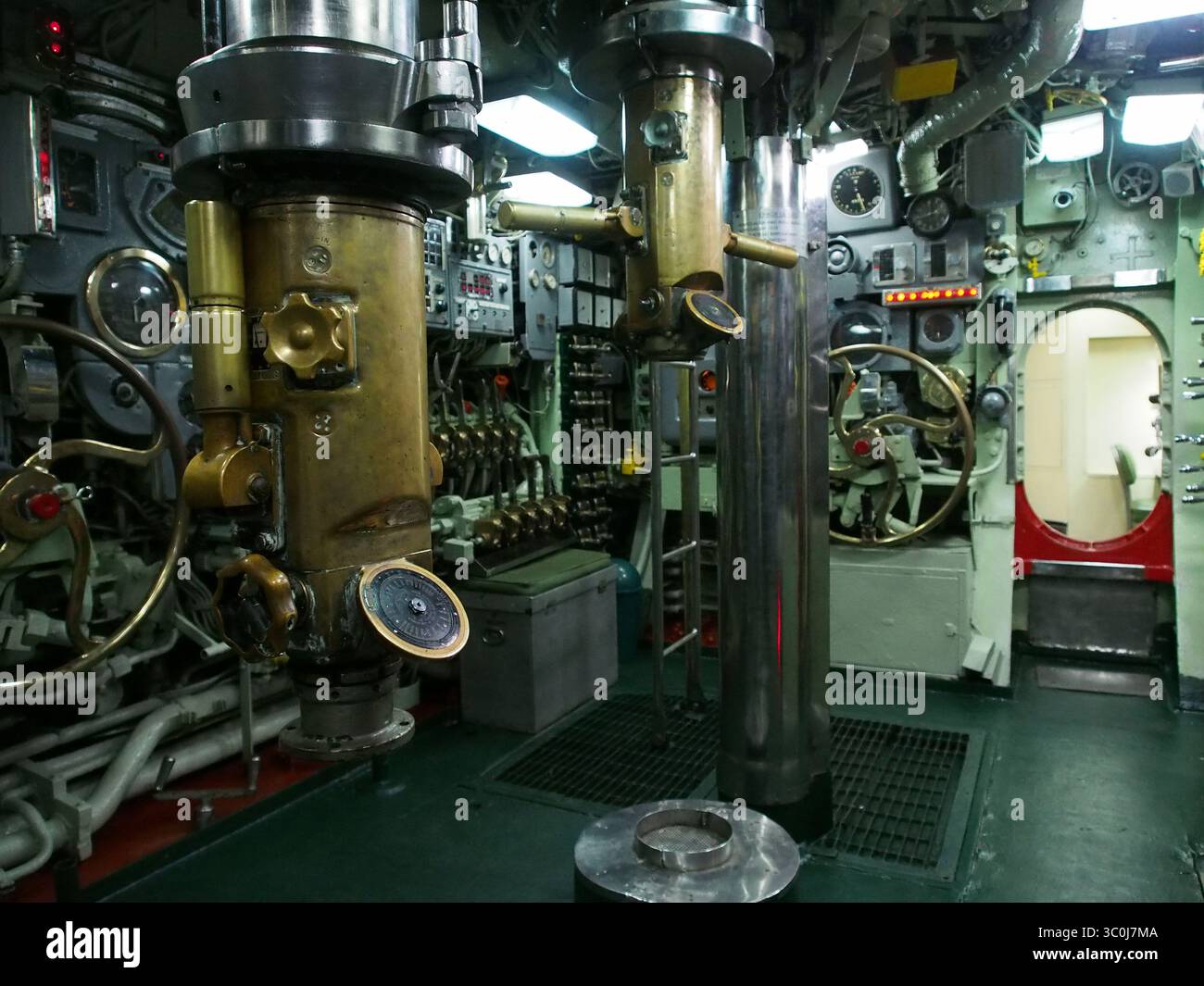 January 7, 2018 - Callao, Lima, Peru - Periscope in the control room of ...