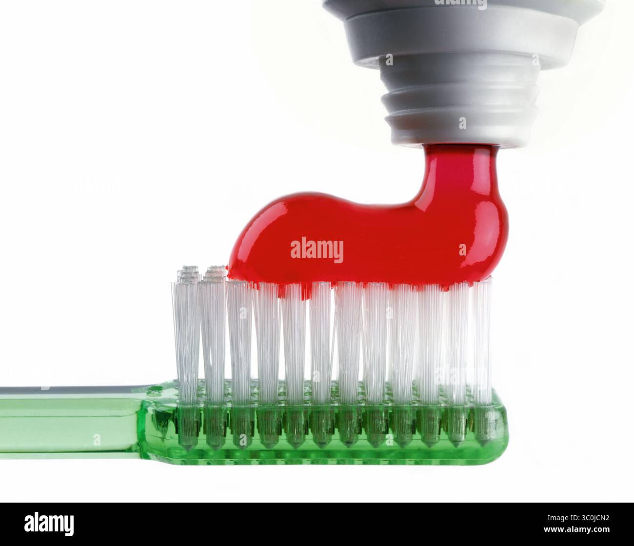 March 15, 2004 - New York, New York, U.S - Red Toothpaste Being ...