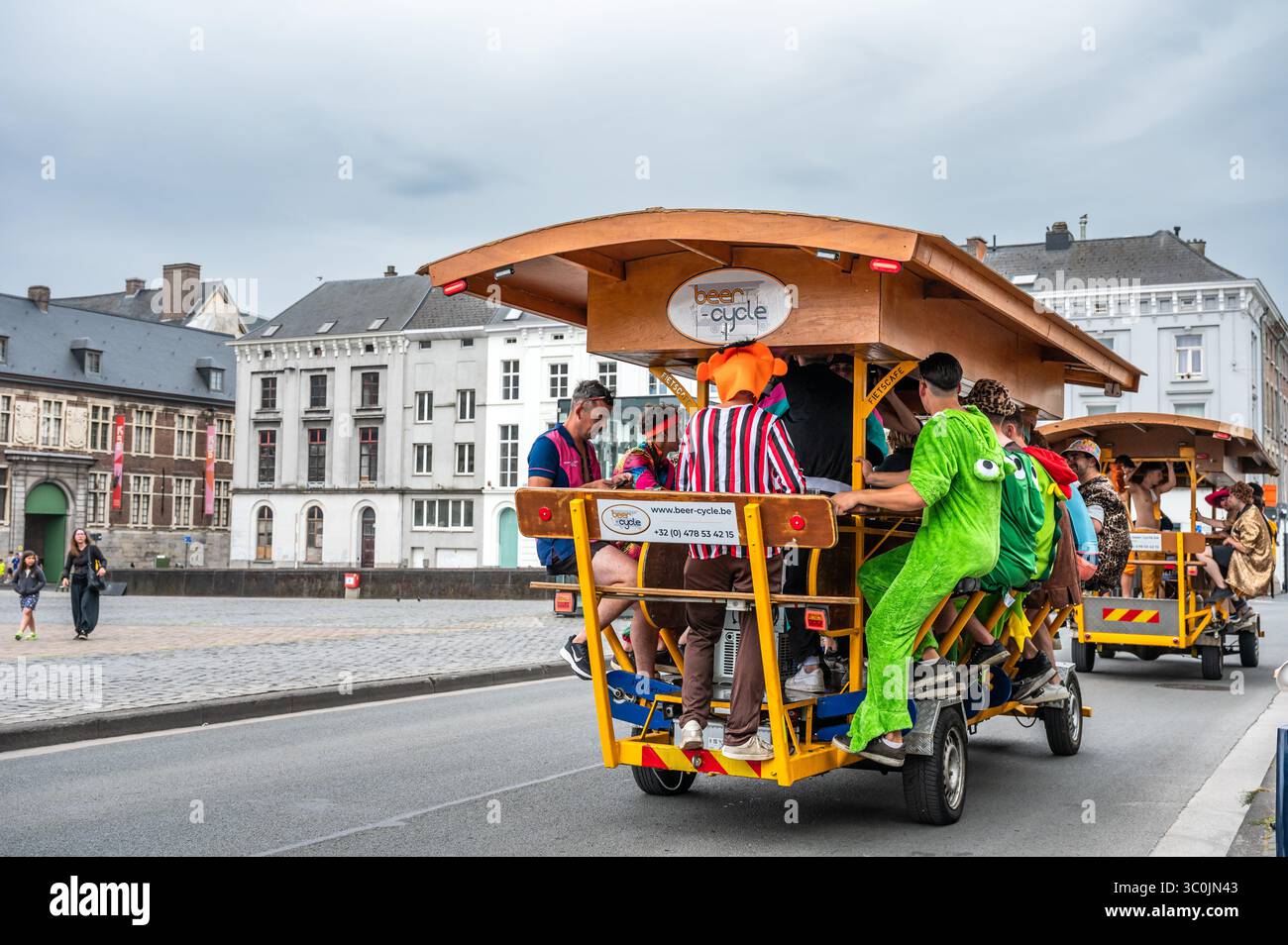 Monuments and tourists at the Saint Peter square in Ghent, East Flanders, Belgium 5 July 2025 ...