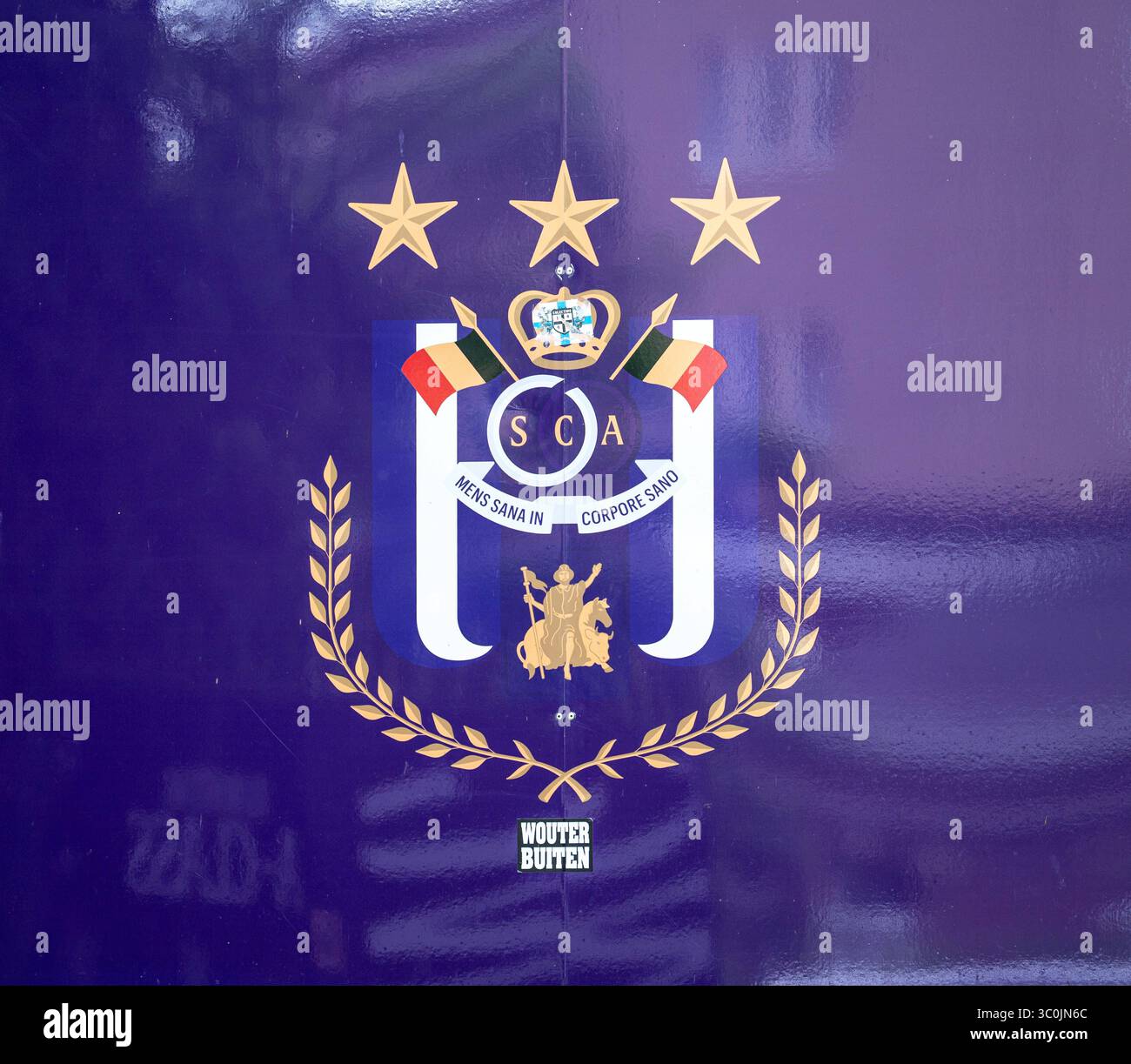 Stadium of Royal Sporting Club Anderlecht or RSCA, a major Jupiler Pro ...