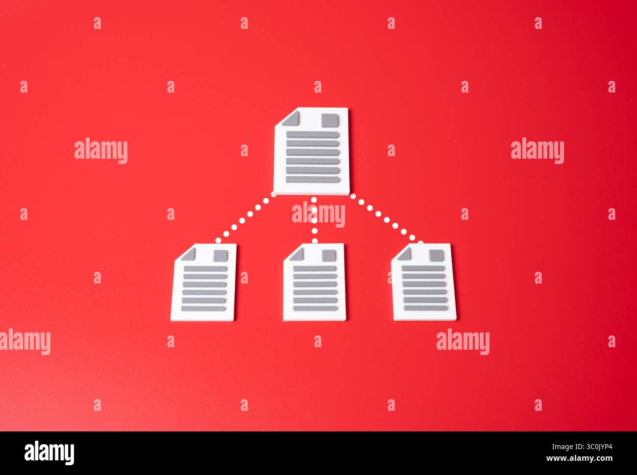 Splitting a document into three smaller ones. Division of shares. Laws ...