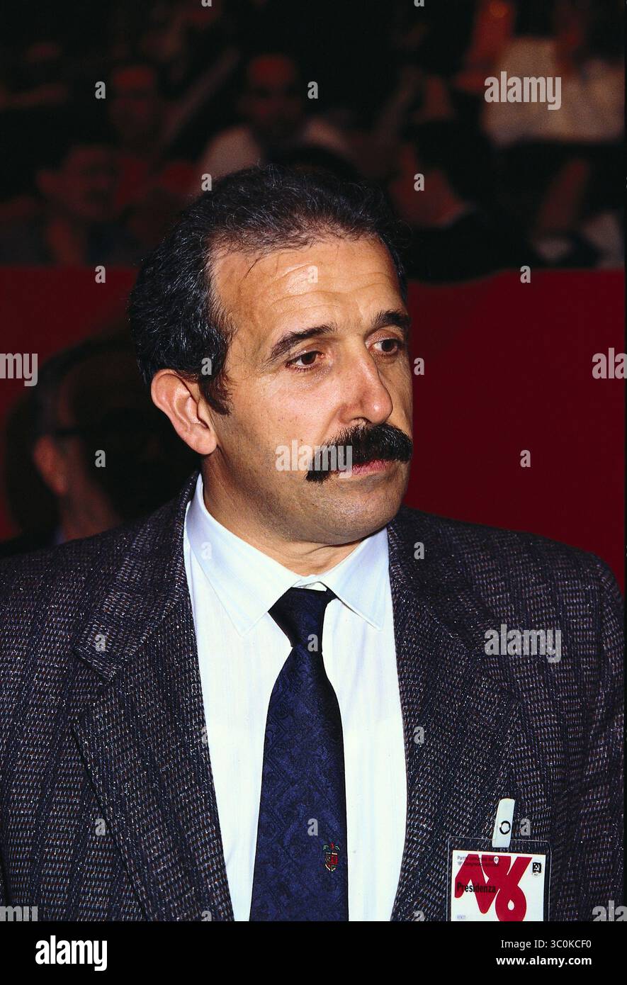 The former Bologna mayor Renzo Imbeni taking part in a party congress. 1980s (Credit Image ...