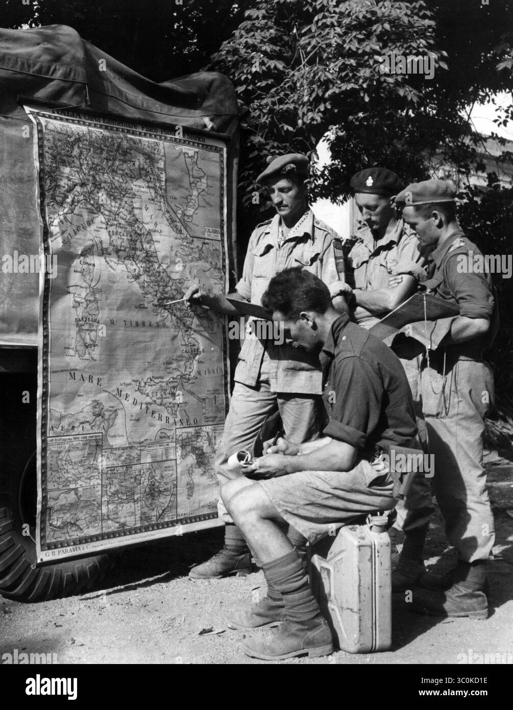 Eighth army map hi-res stock photography and images - Alamy