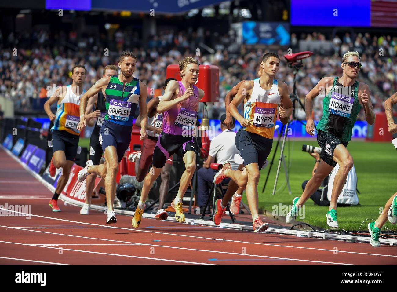 Oliver Hoare of Australia competing in the men’s 1500m race at the ...