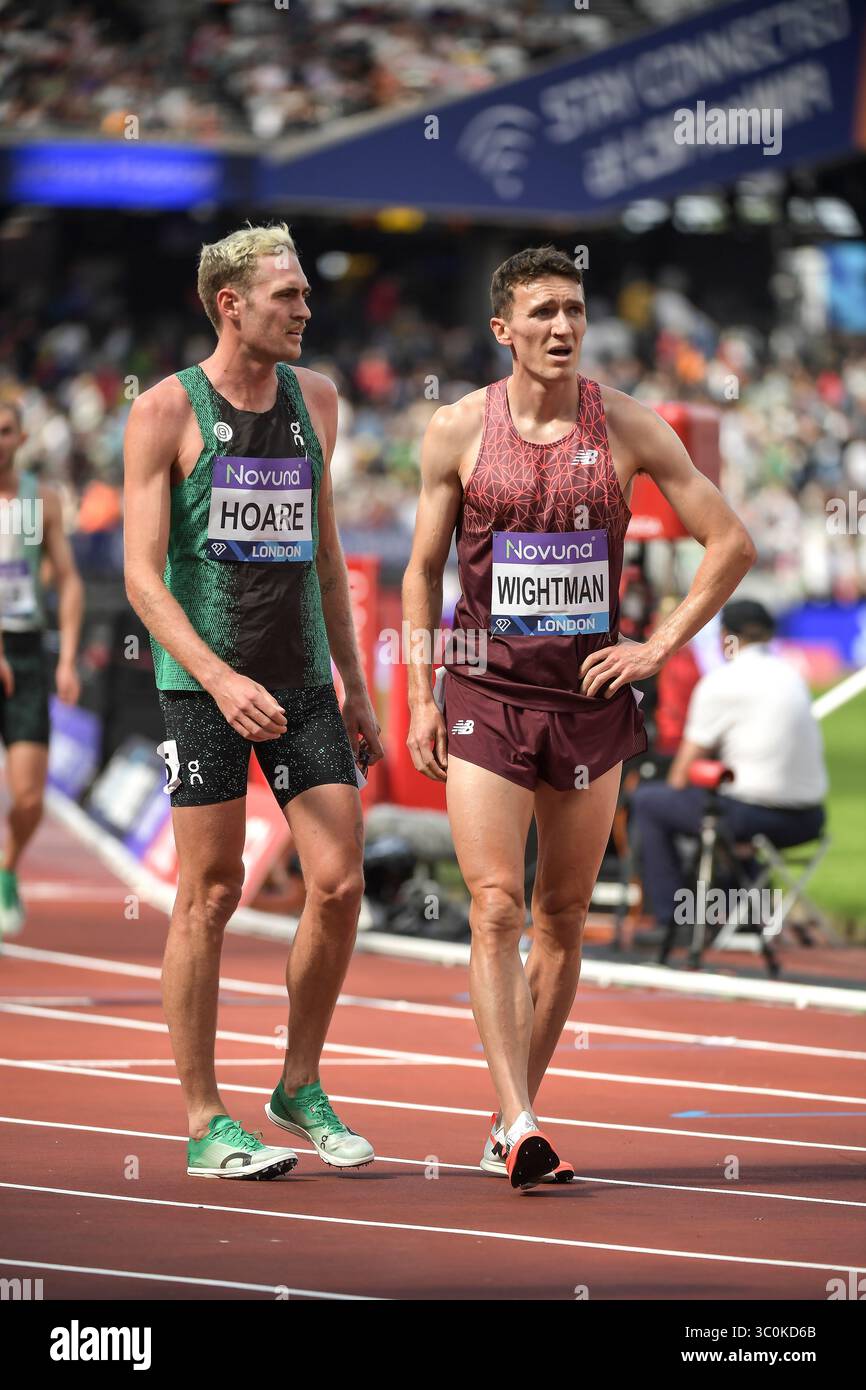 Oliver Hoare of Australia and Jake Wightman of Great Britain competing ...